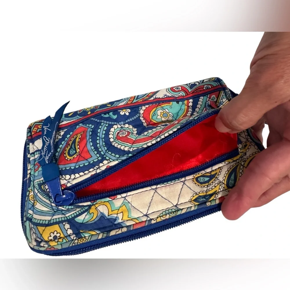 Vera Bradley | Bags | Vera Bradley Marina Paisley Turn Lock Wallet ...